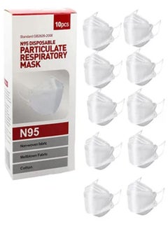 Generic Pack Of 10 N95 Disposable Particulate Respiratory Face Mask for Adults White | Best ...