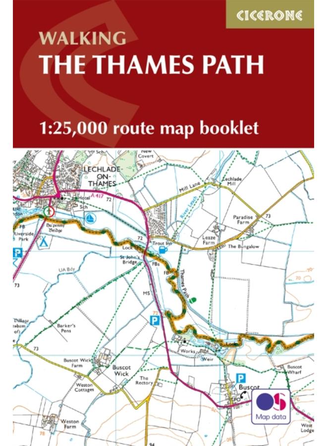 The Thames Path Map Booklet : 1:25,000 OS Route Map Booklet | Best ...