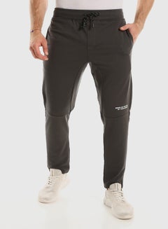 WHITE RABBIT Simple Front Print Slip On Comfy Pants - Dark Grey Egypt ...