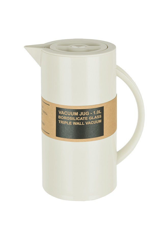 GAZELLA Plastic Tea/Coffee Flask 1 Liter Ivory, Borosilicate Glass ...