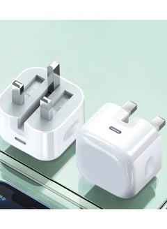 Generic 20W USB-C 3-Pin Power Adapter White Charger UAE | Dubai, Abu Dhabi