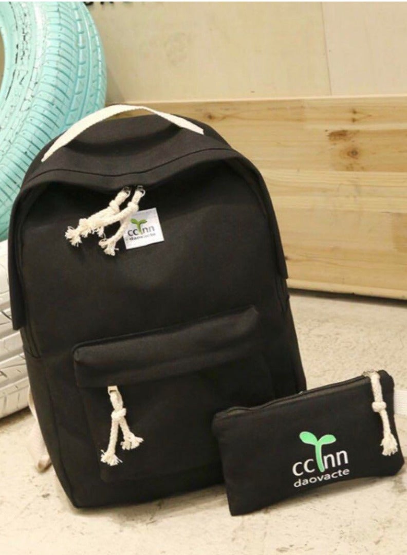 OUTAD Adjustable Straps Backpack With Pouch Black | Best Price KSA ...