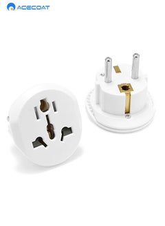 ACECOAT European Travel Plug Adapter,US to Europe Plug Adapter, EU ...