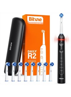 Bitvae R2 Rotating Electric Toothbrush for Adults with 8 Brush Heads ...