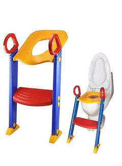 SHOWAY SHOWAY Baby Toilet Ladder Chair And Potty, Blue & Red KSA | Riyadh, Jeddah