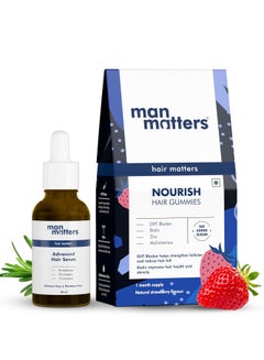 Man Matters Hair Growth Pack Biotin Hair Gummies 30N & Advanced Hair ...