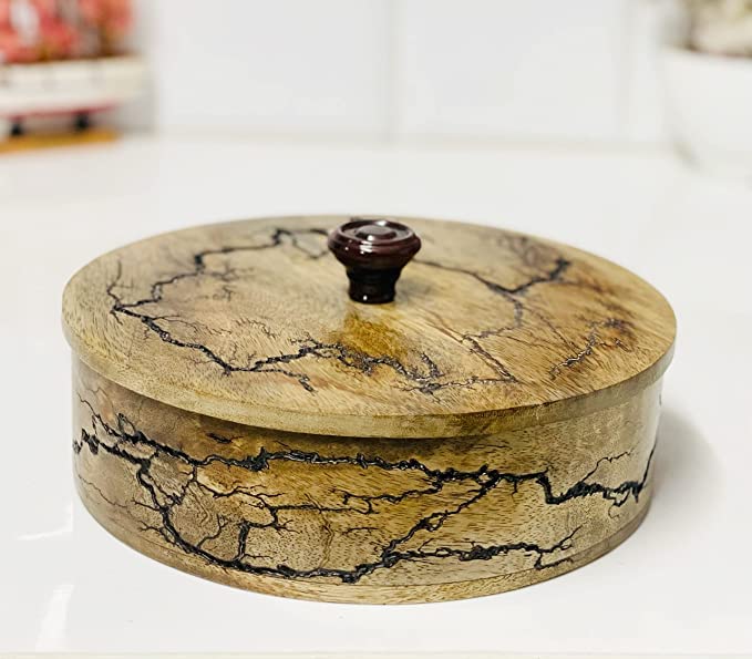 KESHA WOODKRAFT KESHA WOODKRAFT Seasoned Mango Wood Natural Look ...