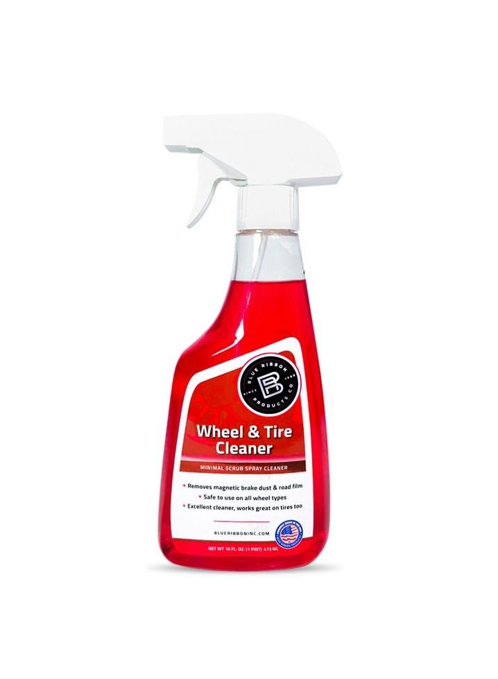 Blue Ribbon 473ml Wheel & Tire Cleaner Minimal Scrub Spray Cleaner ...