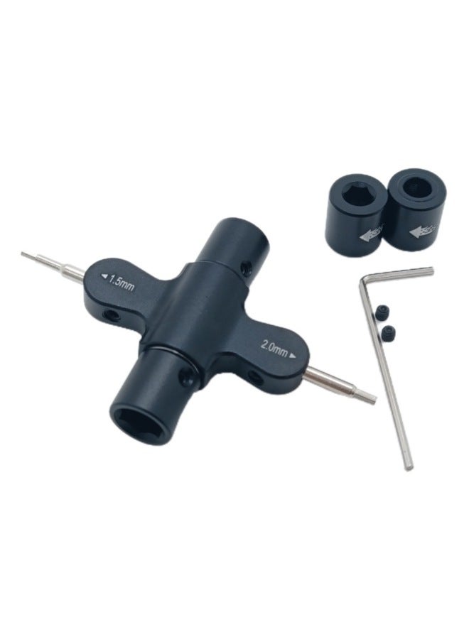 Generic Four-way Ratchet Wrench 1.5 2.0 2.5 Hexagon Socket Screwdriver ...