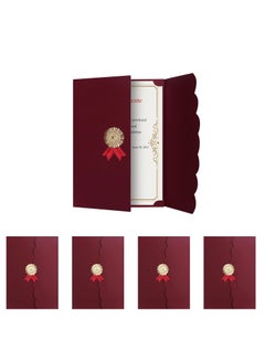 Y&D 5pcs A4 Certificate Holder Graduation Diploma Cover Degree Trifold ...