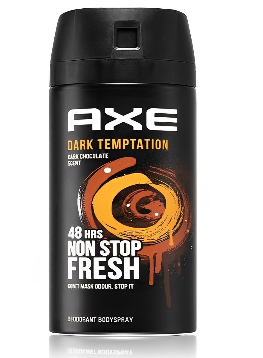 Axe Dark Temptation Deodorant Body Spray For 48 Hours Non Stop Fresh ...