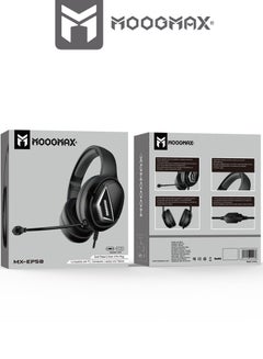 MOOGMAX MX-EP58 wired gaming headset with pure stereo sound with 3D ...