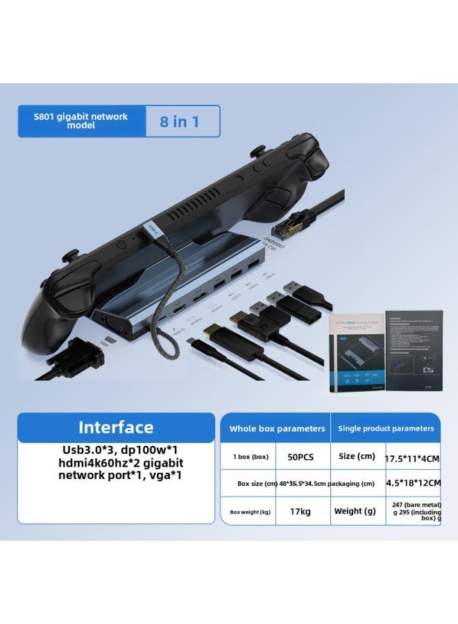 Generic Steamdeck Game Console Docking Station Base Fan Stand Handheld ...