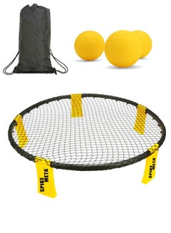 QUTOOB Spike Ball Game Set with Carry Bag, Beach Game Set, Outdoor Mini ...