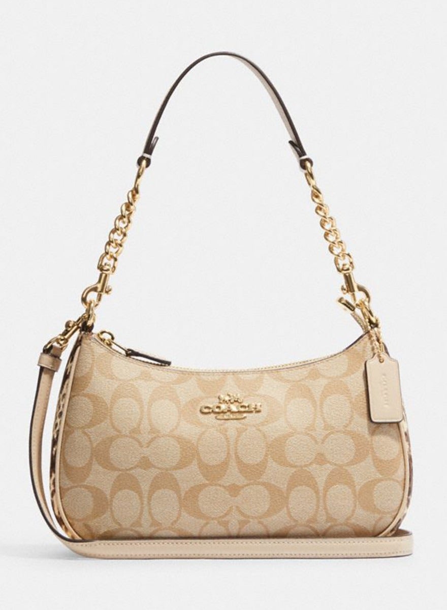 coachoutlet Coach Teri Shoulder Bag In Signature Canvas | Best Price ...