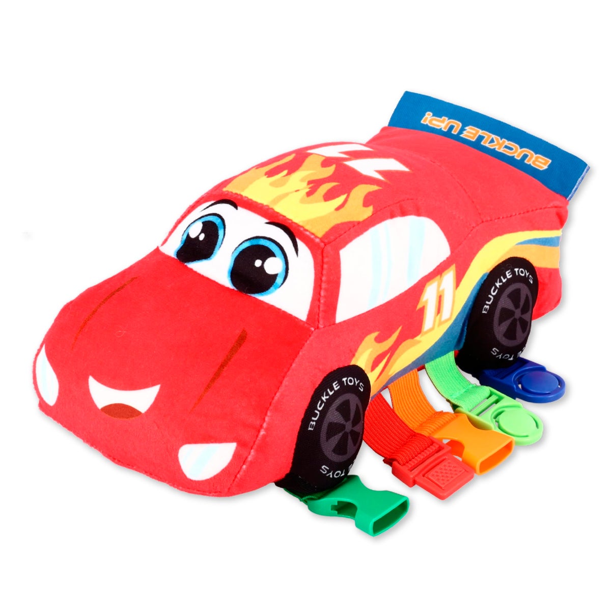 Buckle Toys Buckle Toys Bullet Racecar Stuffed Animal Montessori Toys ...
