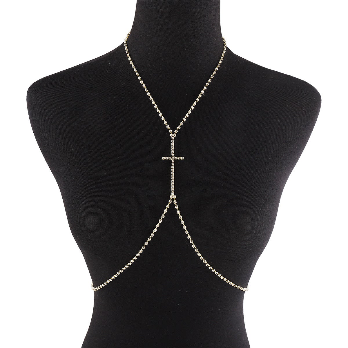 Generic C0474 Simple Fashion Claw Chain Body Chain Creative Cross Cross ...