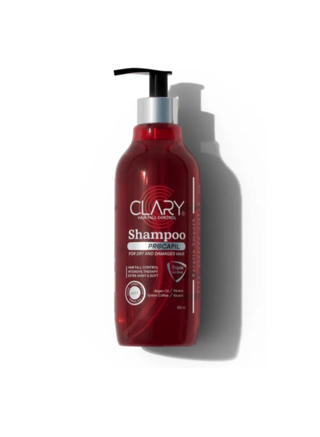 CLARY Shampoo Hair Fall Control With Procapil For Dry And Damaged Hair ...