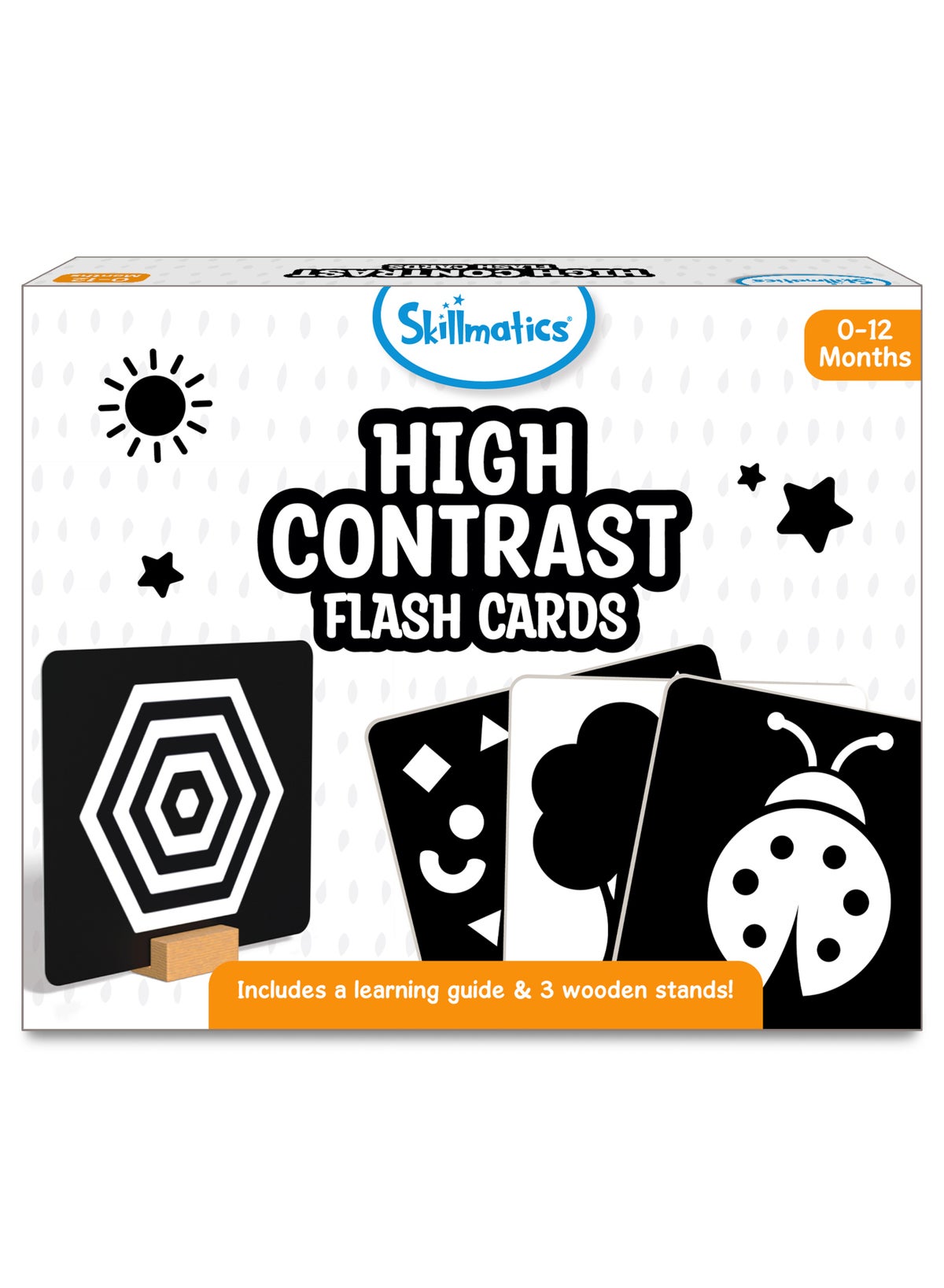 Skillmatics High Contrast - Large Flash Cards for Babies & Infants, 60 ...