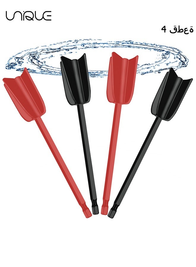 Unique Resin Mixer Paddles - 4 Reusable Reusable Paint and Resin Mixer ...