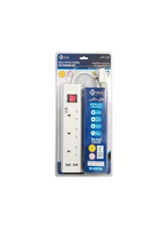 Hi Max 2860W Power Extension Cord With 2 USB Ports 50/60Hz Fused and ...