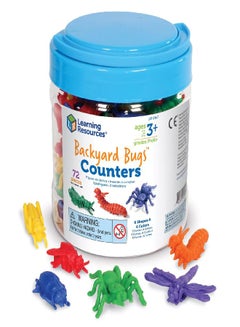 Learning Resources Learning Resources Backyard Bugs Counters - 72 Pieces, Ages 3+ Counting and ...