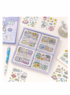 Generic Cartoon Outer Space Stickers Set, 100 Sheets PVC Cute Cartoon ...