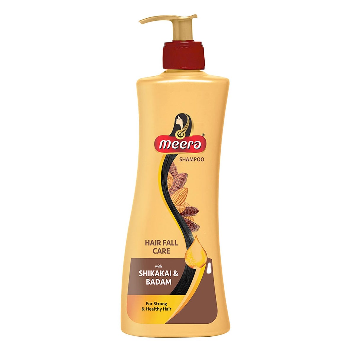 MEERA Meera Hairfall Care Shampoo with Shikakai and Badam Acacia and ...