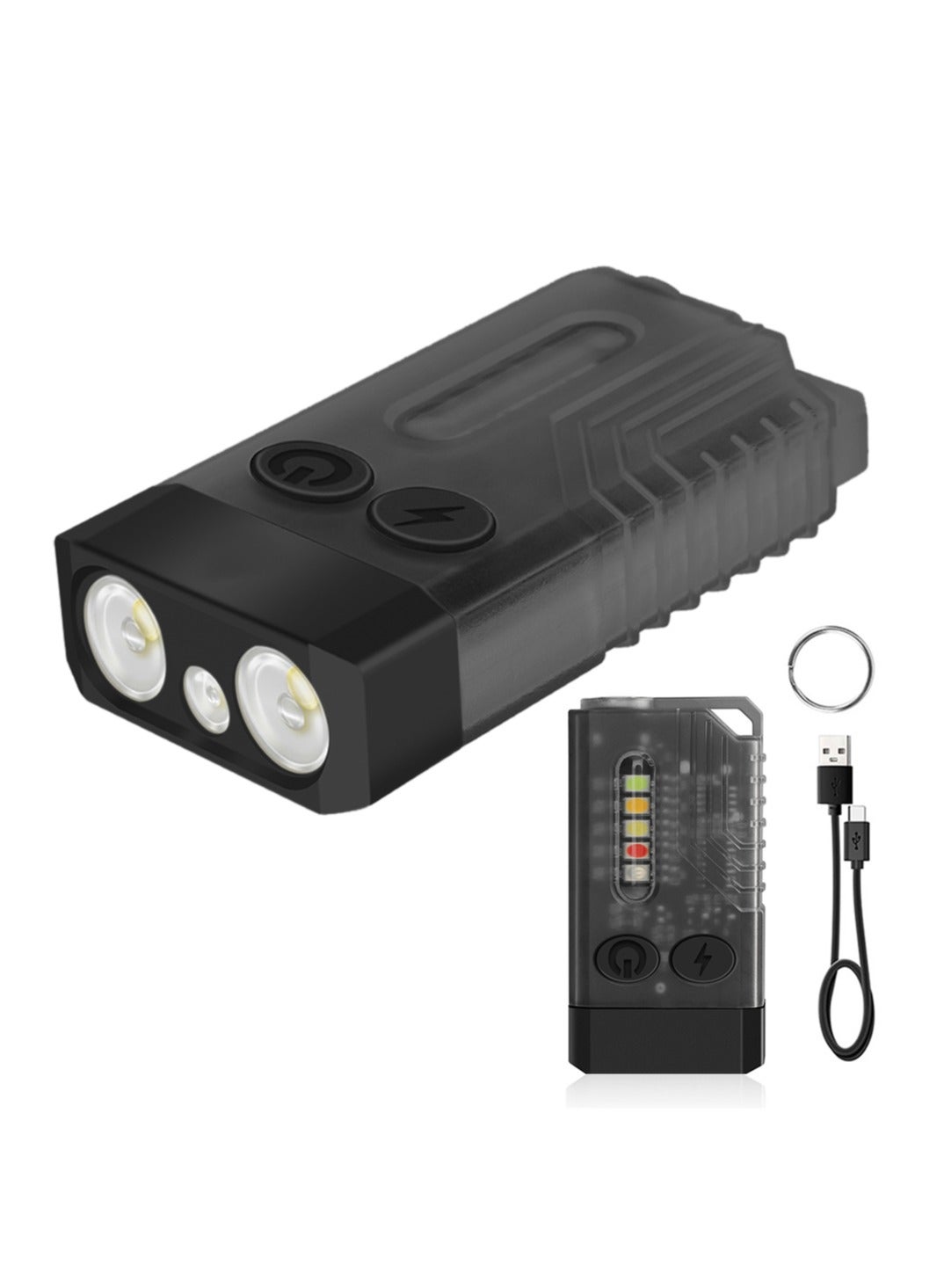 Generic Powerful Mini EDC LED Flashlight, Super Bright 1000 Lumens, 365nm UV Red Green Blue ...