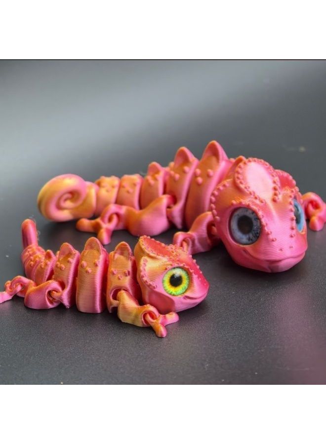 3D Printing Dragon Lizard Whole Body Joint Movable Pet Model Birthday ...