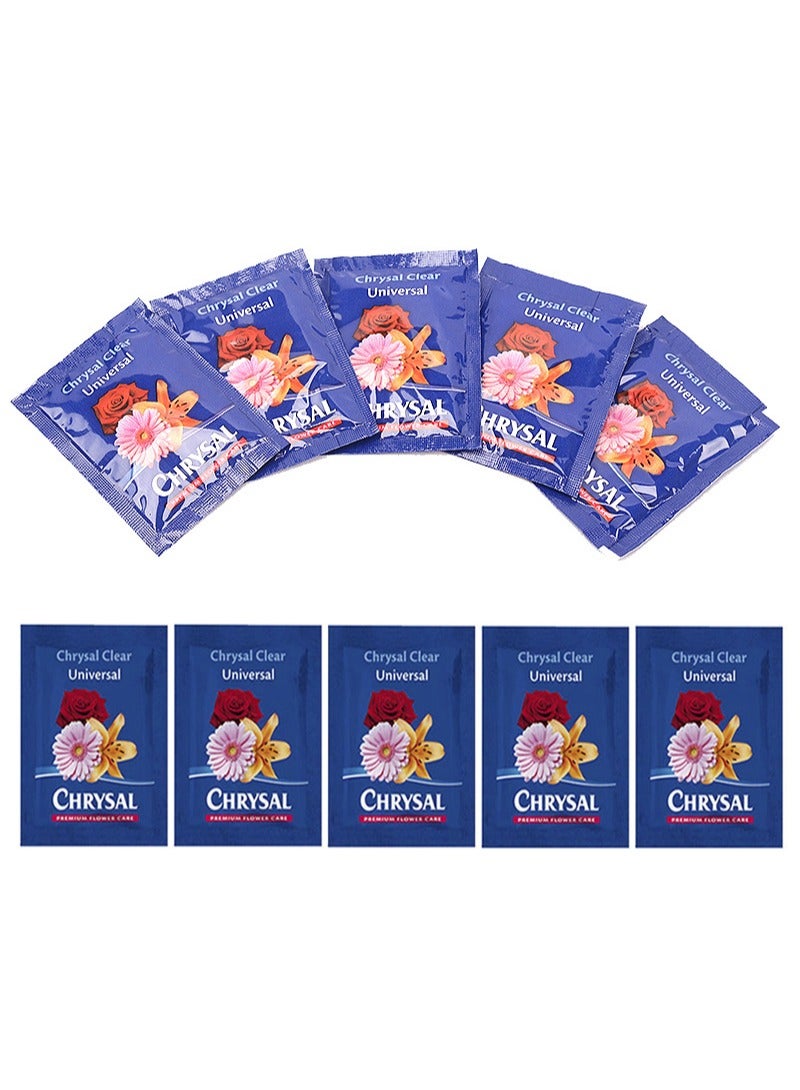 CHRYSAL Clear Flower Food Packets for Flower Arrangements & Bouquets ...