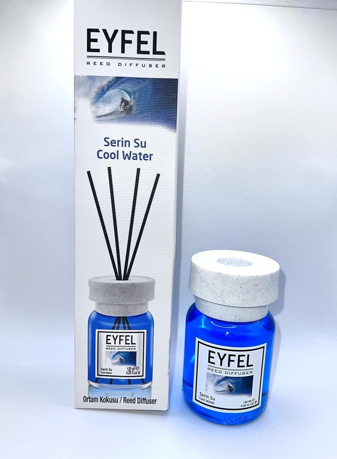 EYFEL Cool Water Reed Diffuser Set – 120ML Long-Lasting Aquatic ...