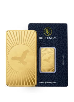 RG REFINERY Rafmoh Bullion 20 Gram 24k Gold Bar with Falcon Design - 20 ...