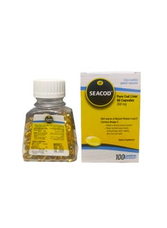 SEACOD Seacod Pure Cod Liver Oil Capsules: Rich Source of Natural ...