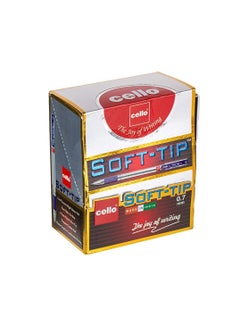 Cello CELLO SOFT TIP BALL PEN 0.7MM DISPLAY OF 50PC BLACK UAE | Dubai ...