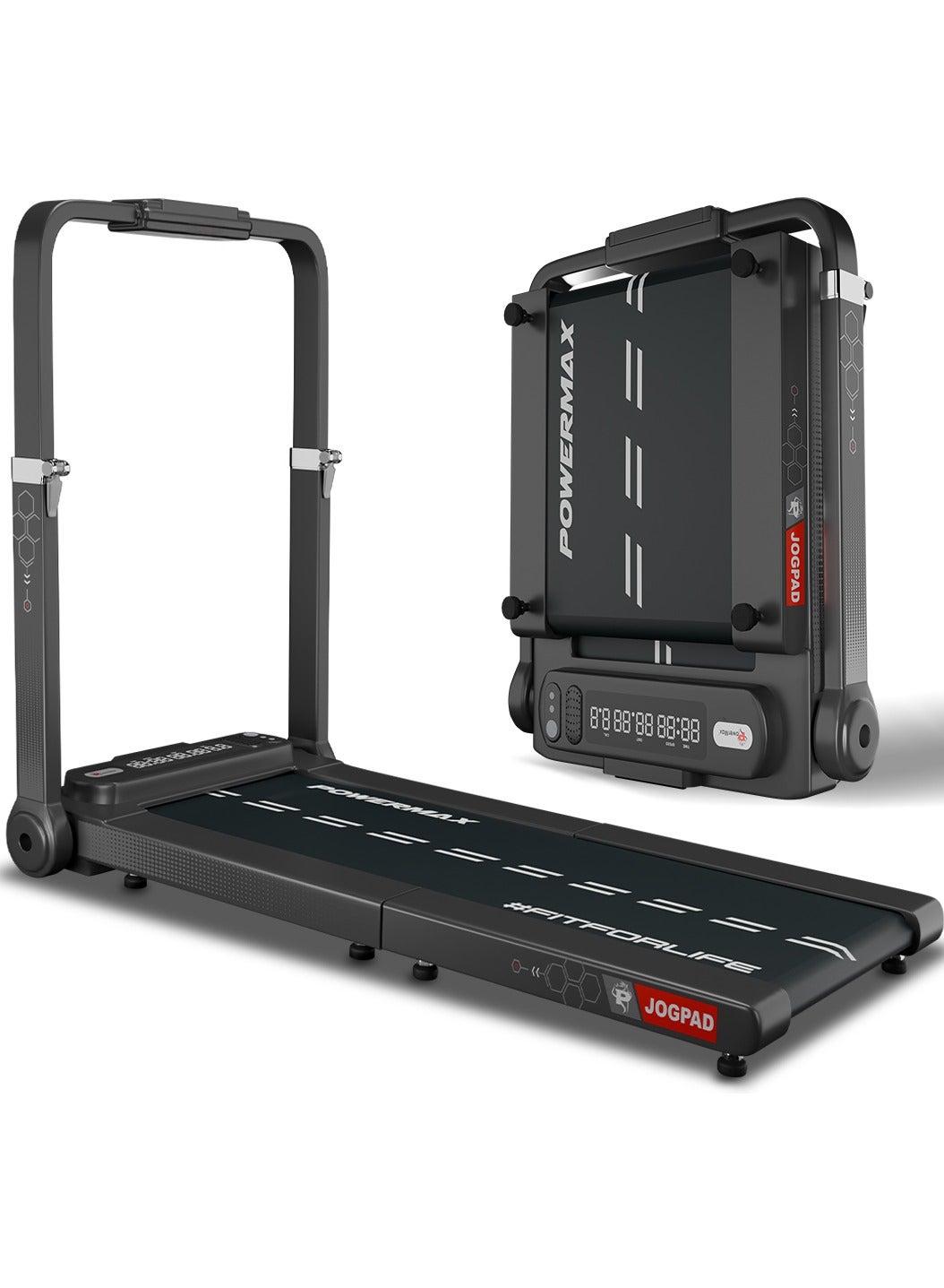 PowerMax Fitness PowerMax Fitness JOGPAD (4HP Peak) Motorized Foldable ...