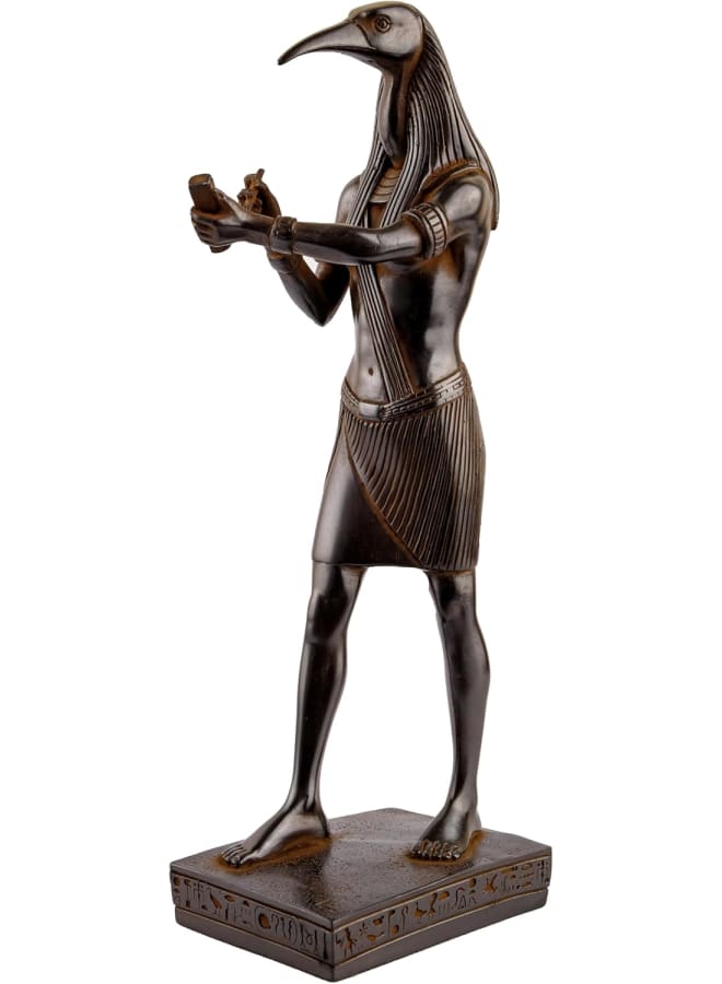Generic Ancient Egyptian Black statue of Thoth God of moon, magic, and ...