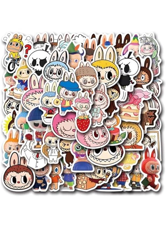 Generic 55pcs Labubu Funny Cartoon Stickers for Teens Laptops ...