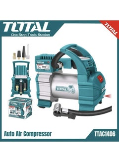 TOTAL T.O.T.A.L Premium Quality Auto Air Compressor, 140 PSI / DC12V ...