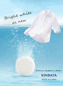 kinbata 10 Pack Bleaching Effervescent Tablets For White Clothing Effectively Remove Stubborn ...