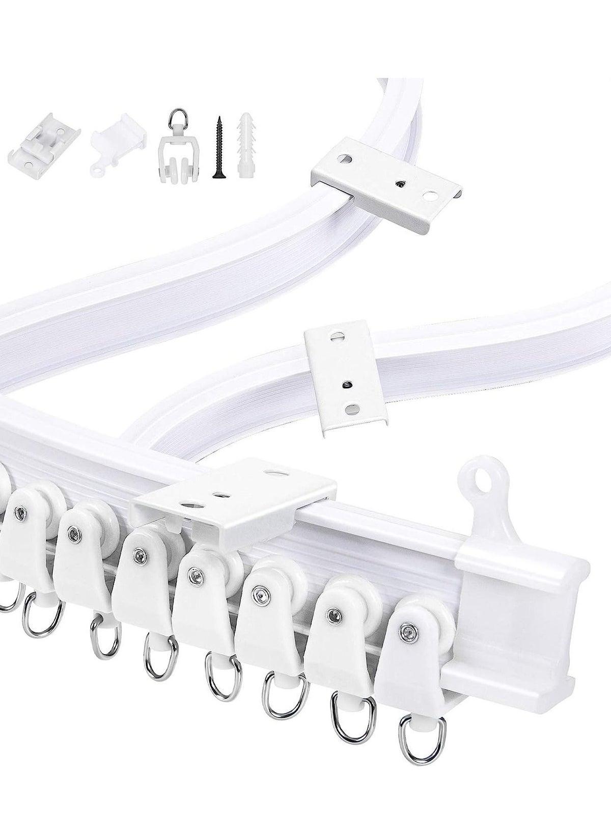 Generic 5 Meters Bendable Ceiling Curved Curtain Track Flexible Ceiling ...
