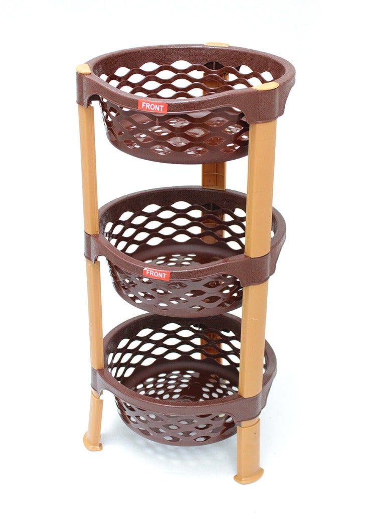 NAKODA Ultima Steps Kitchen Rack Basket Detachable Stand Plastic 3 ...