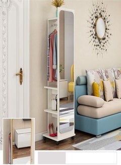 fashionhome Multifunctional Moveable Dressing Mirror Bedroom Floor Coat ...