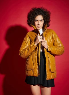 SASSAFRAS High Neck Diamond Quilt Puffer Jacket | Best Price KSA ...