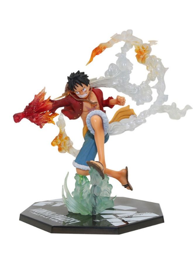 Anime One Piece Fire Fist Monkey D Luffy Figure，Collectible Model ...
