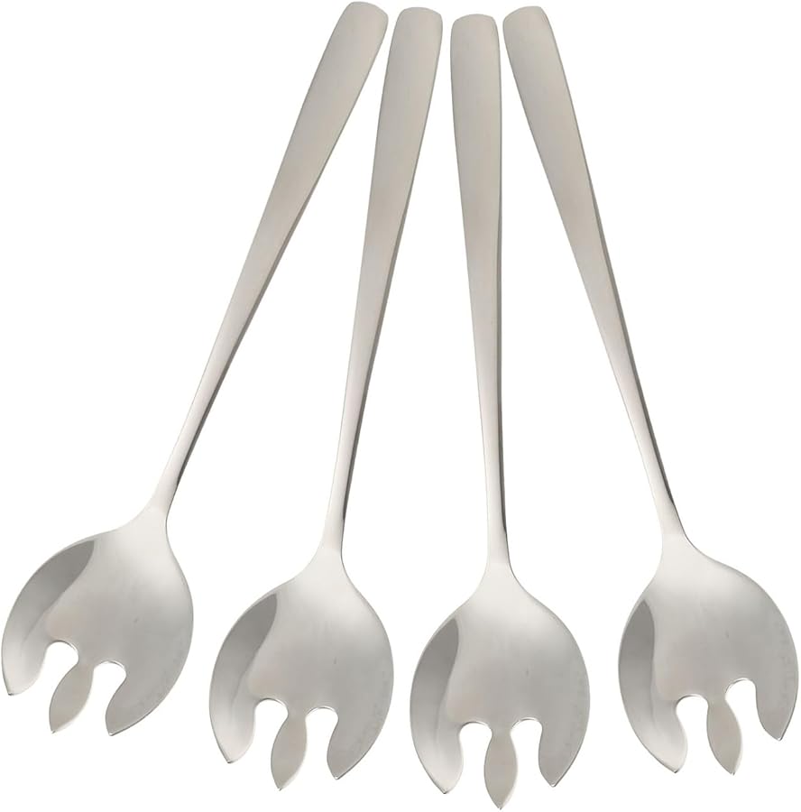 Generic 4Pcs Stainless Steel Long Handle Salad Forks Heat Resistant ...