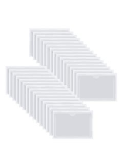 Excefore Self-Adhesive Index Card Pockets with Top Open for Loading ...