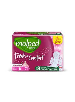 Molped Ultra Thin Fresh&Comfort Long 7Pads + 1 Pad Free Egypt | Cairo, Giza