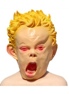 Generic Latex Party Mask Realistic Human Face Funny Crying Baby Joker ...