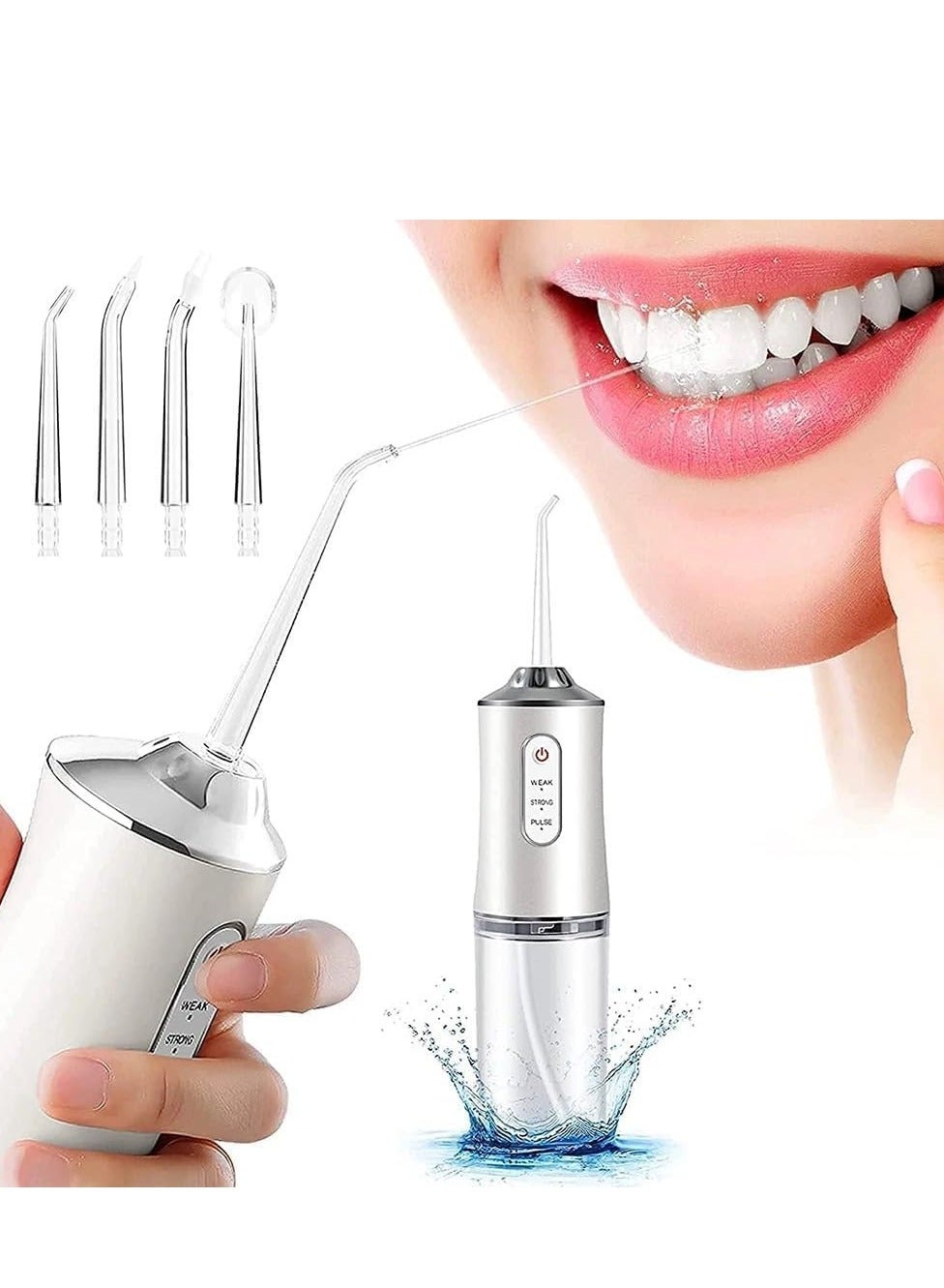 Denx Water Flosser, Cordless 230mL Professional Oral Irrigator, 360 ...